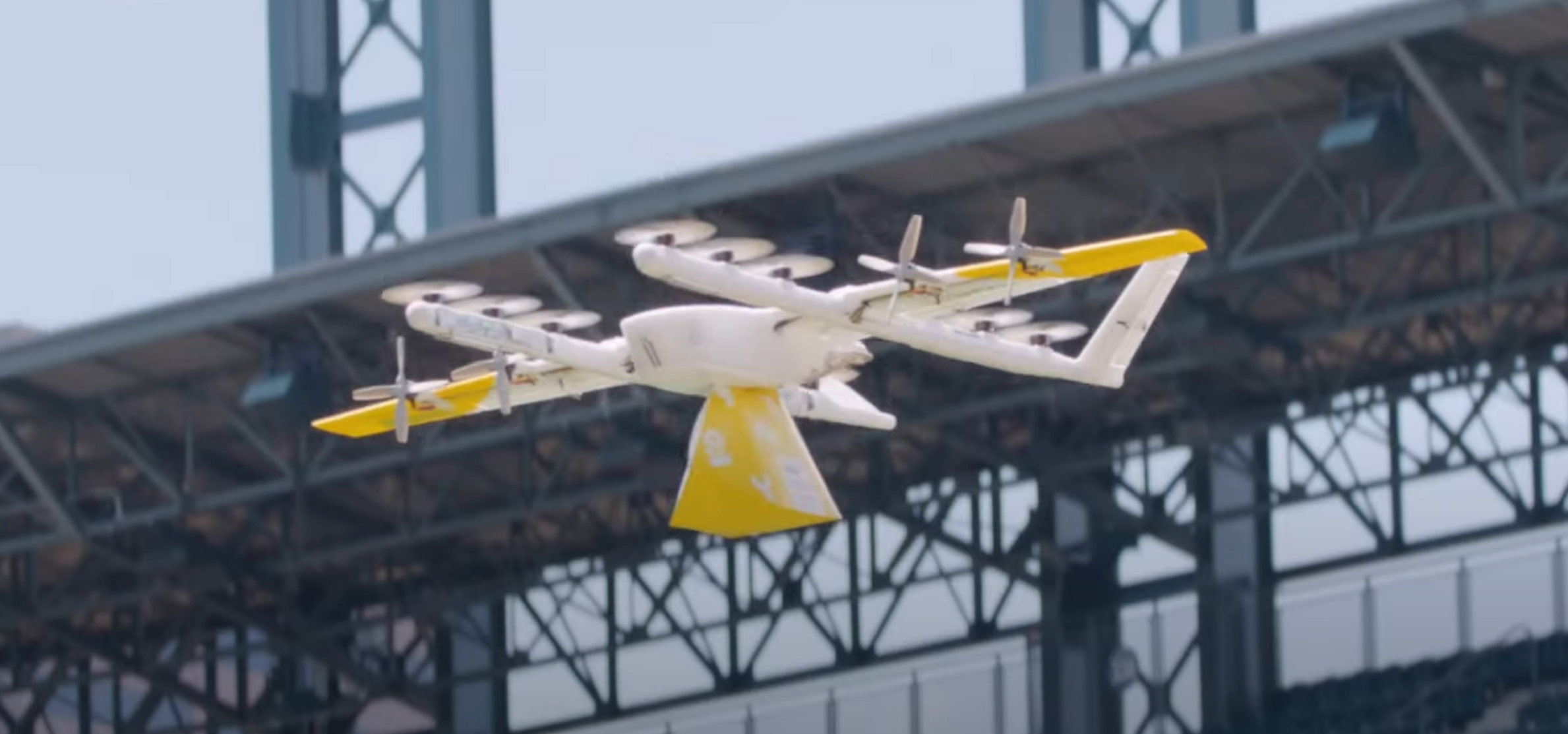 Google Wing展示無人機物流的無限潛力 : 向科爾斯球場送遞啤酒和花生 ! - 卓恩基地